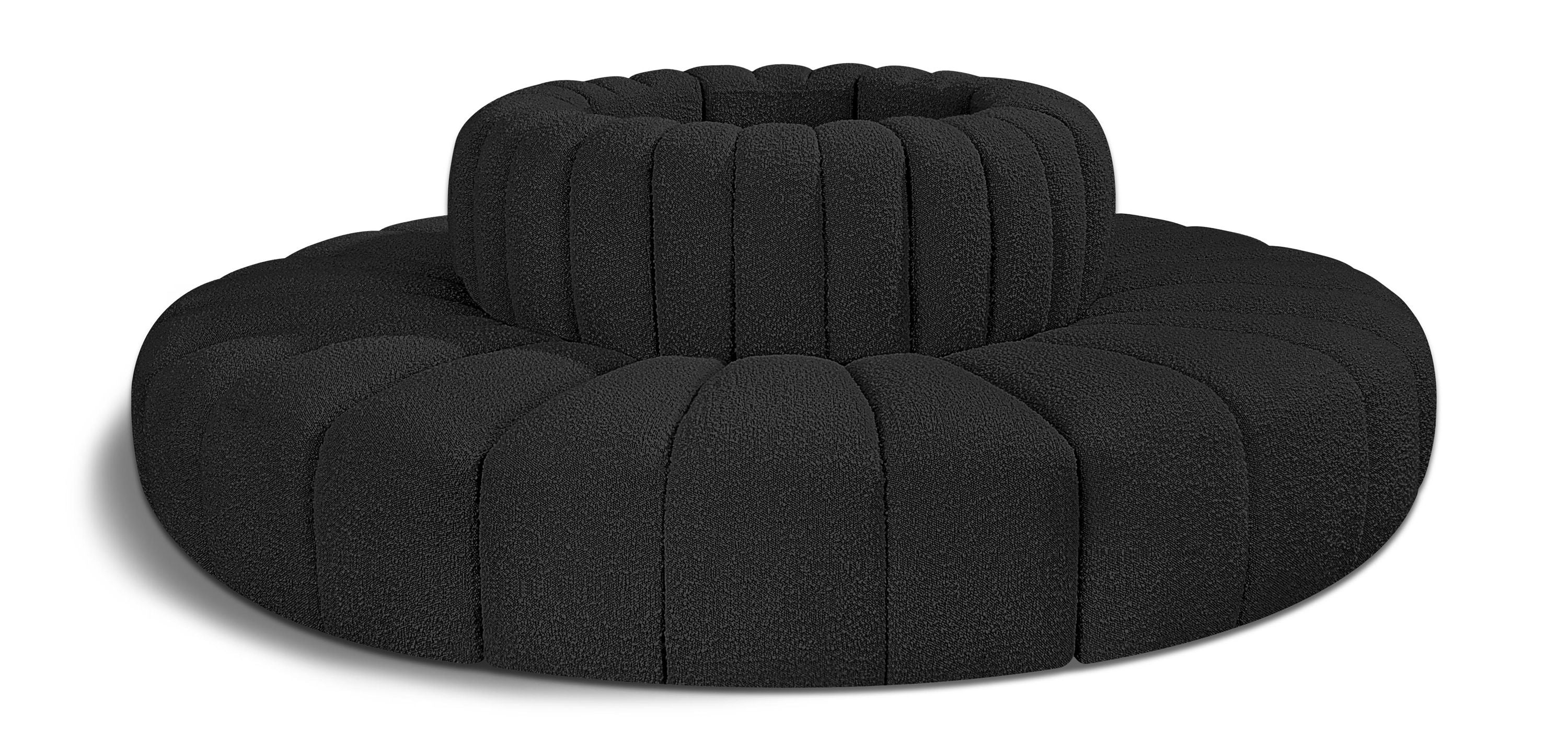 Arc - Boucle Fabric 8 Piece Round Modular Sofa – Leonardo Furniture