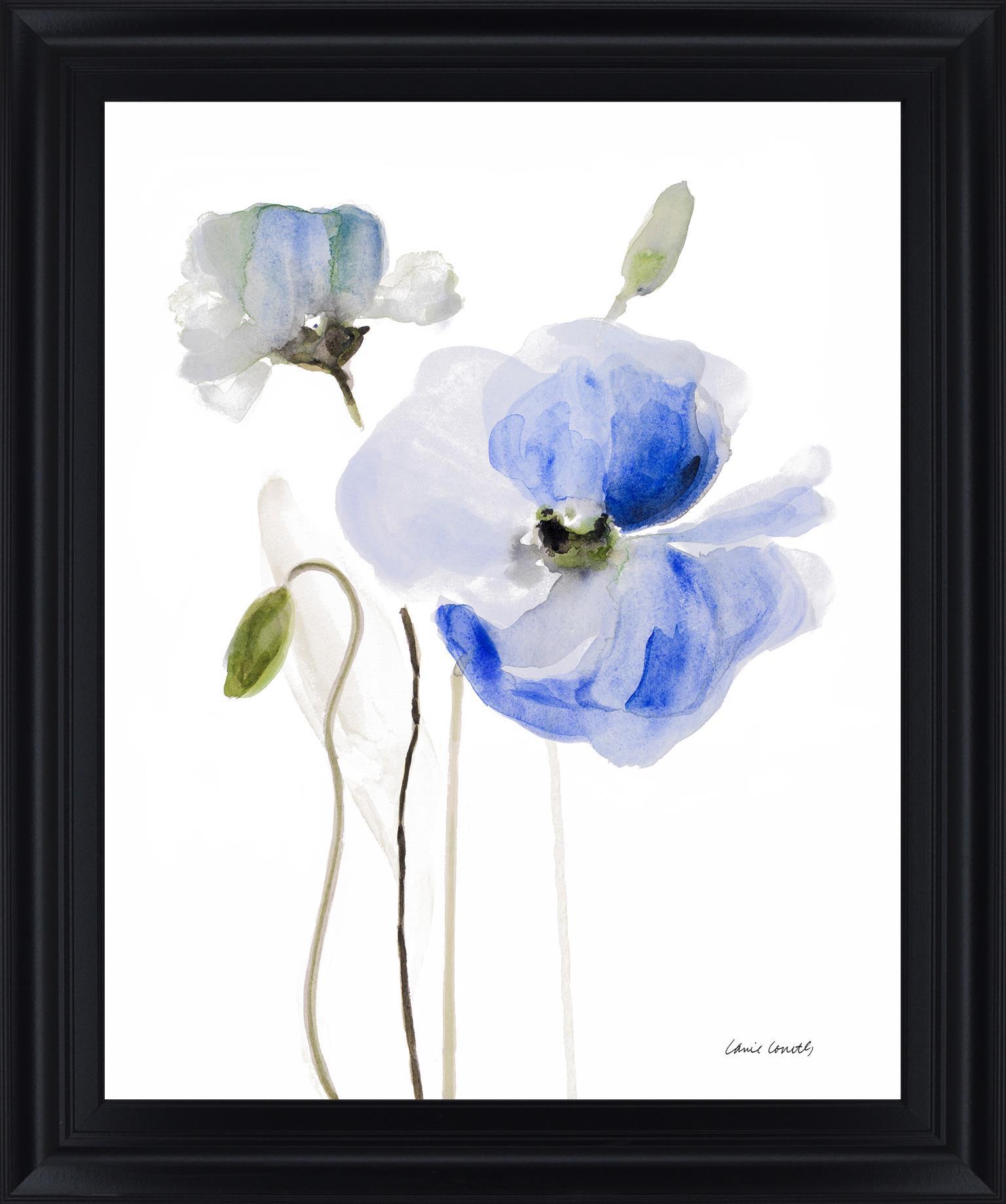Azure Blossom Dance - 28" x 34" Framed Wall Art – Leonardo Furniture