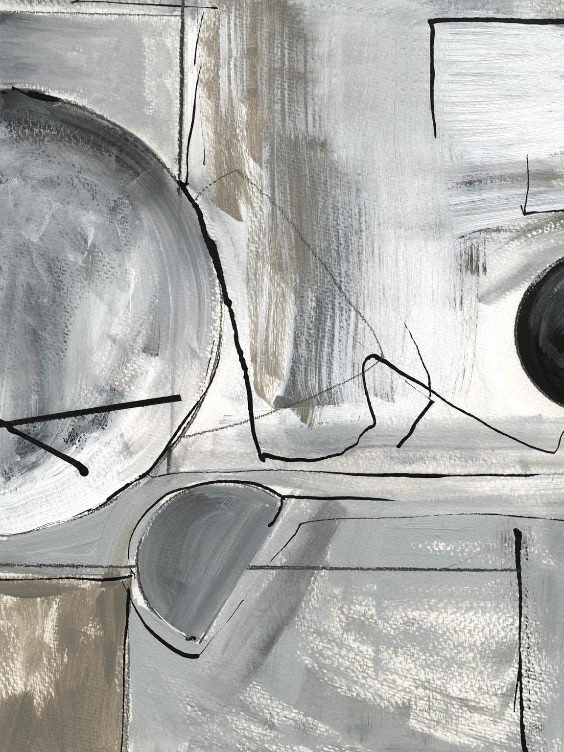 Rounding The Bend II By Susan Jill - Dark Gray – Leonardo Furniture