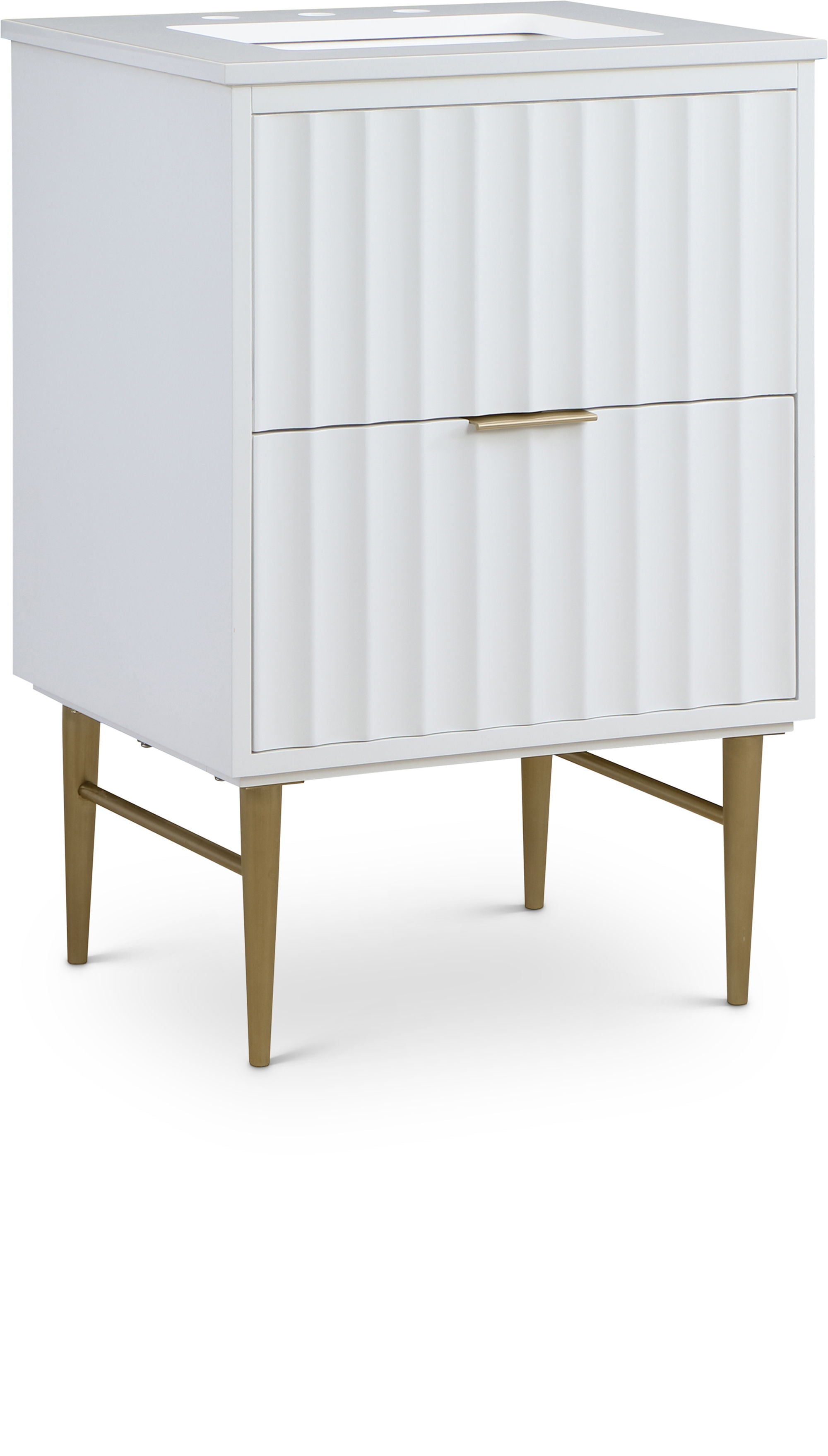 Modernist - Bathroom Vanity With Gold Legs – Leonardo Furniture