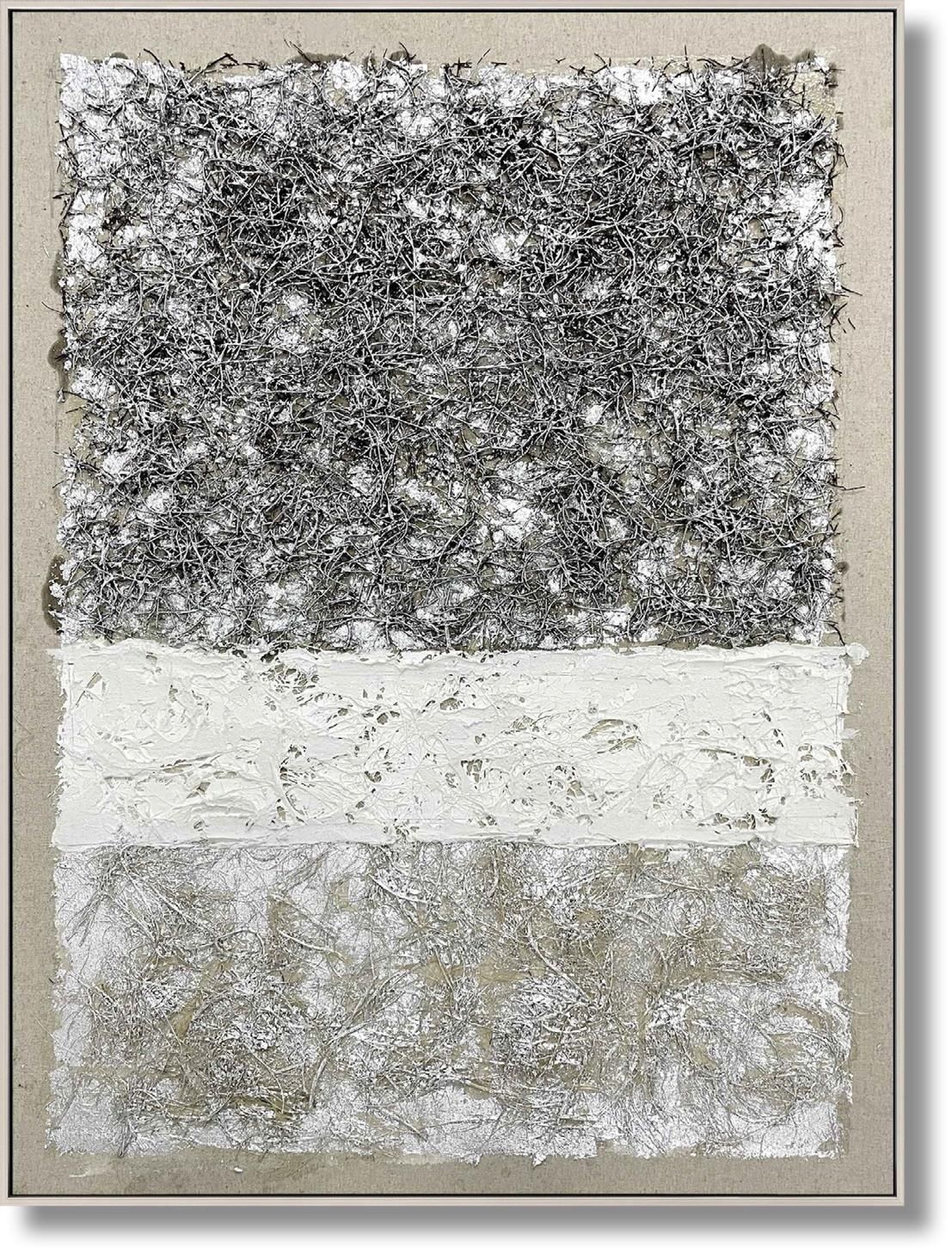 Tundra Texture Layers - 36" x 48" Framed Wall Art – Leonardo Furniture